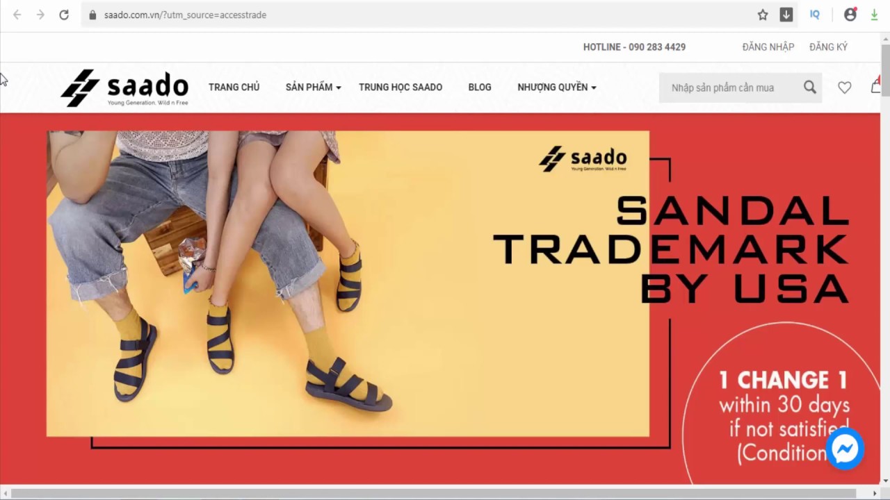 GIÀY SANDAL SAADO - YouTube