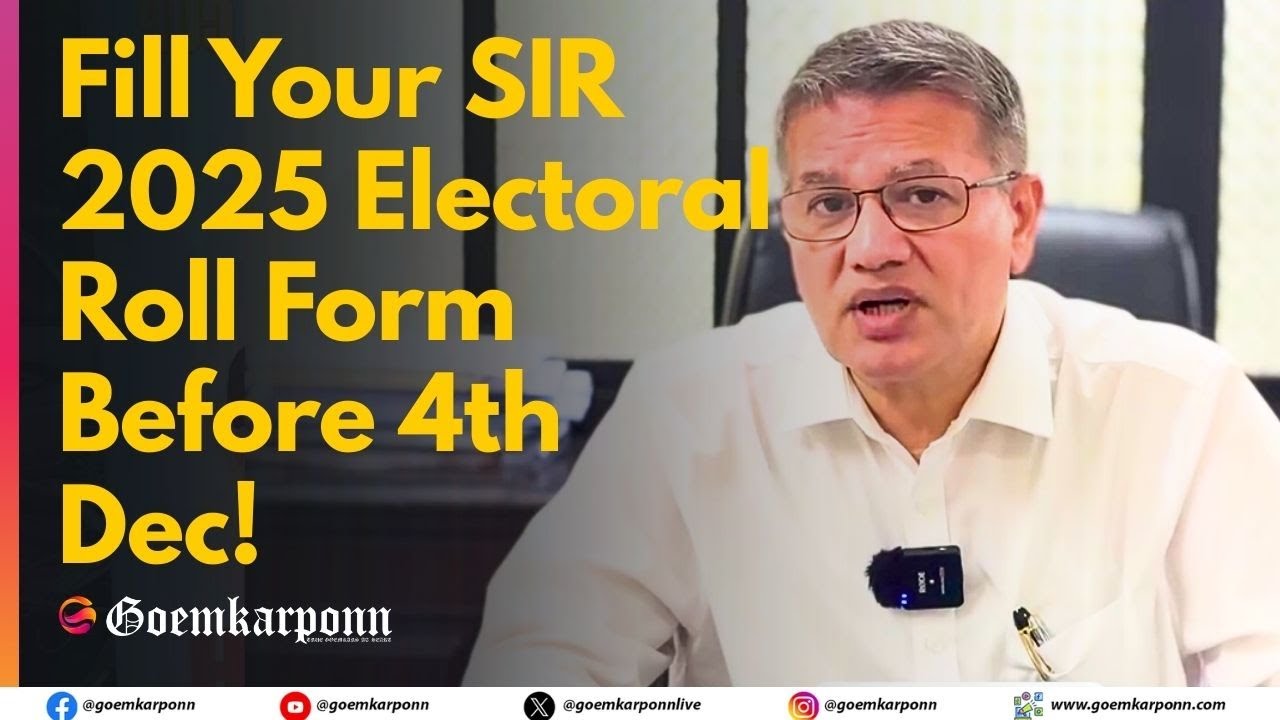 Important Guide: Fill Your SIR 2025 Electoral Roll Form Before 4th Dec ...