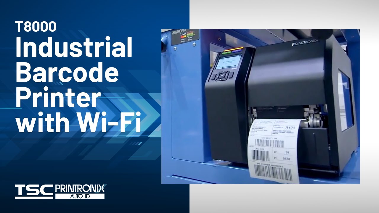 Printronix Auto ID T8000 Industrial Barcode Printer with Wi-Fi - YouTube