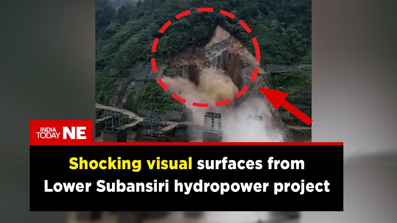 Shocking visual surfaces from Lower Subansiri hydropower project,landslides over dam's intake ...