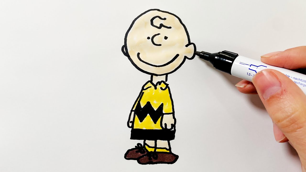 How to Draw Charlie Brown - YouTube