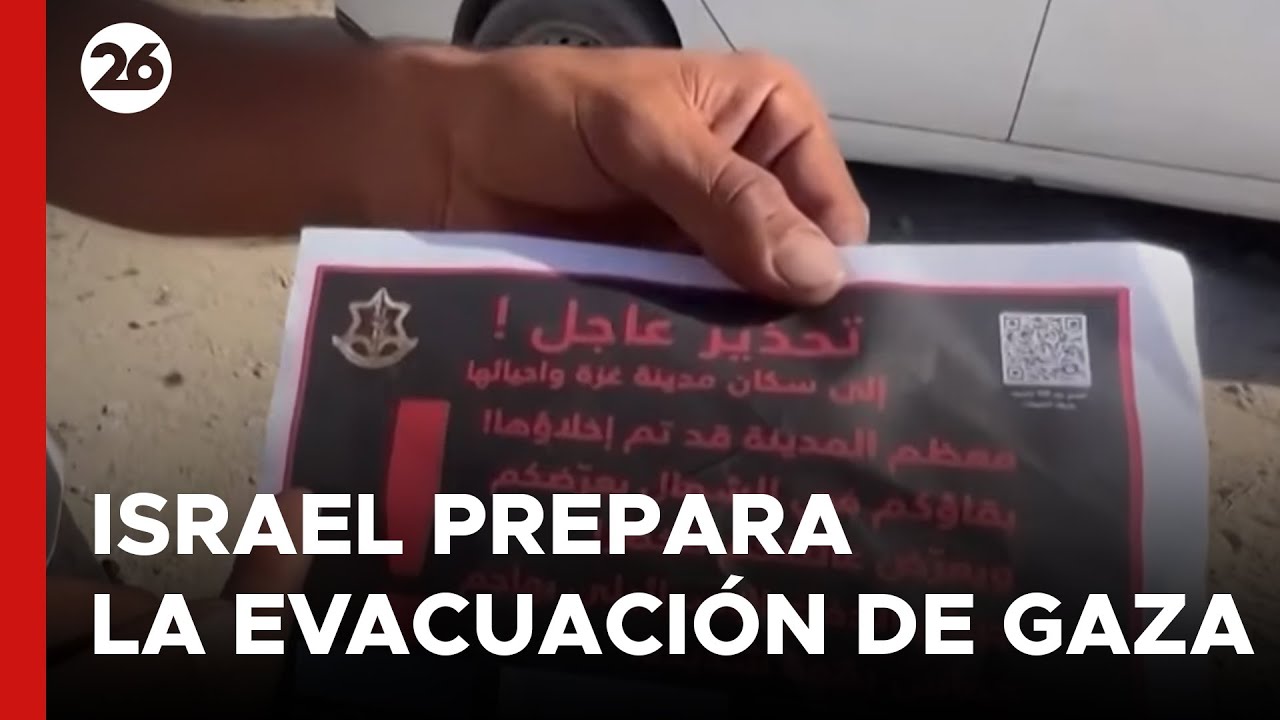 🇮🇱 ISRAEL lanza panfletos con ÓRDENES de evacuación sobre Ciudad de ...