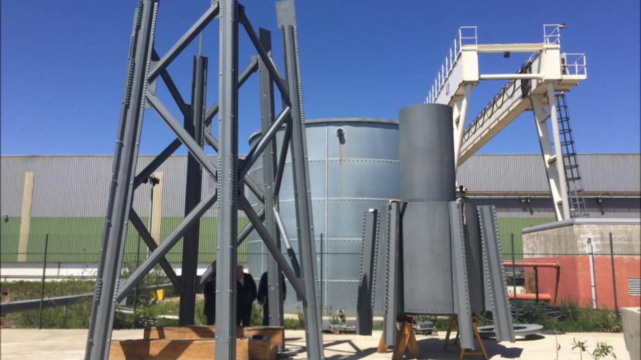 Steel hybrid Onshore Wind Towers Installed with Minimum Effort - YouTube