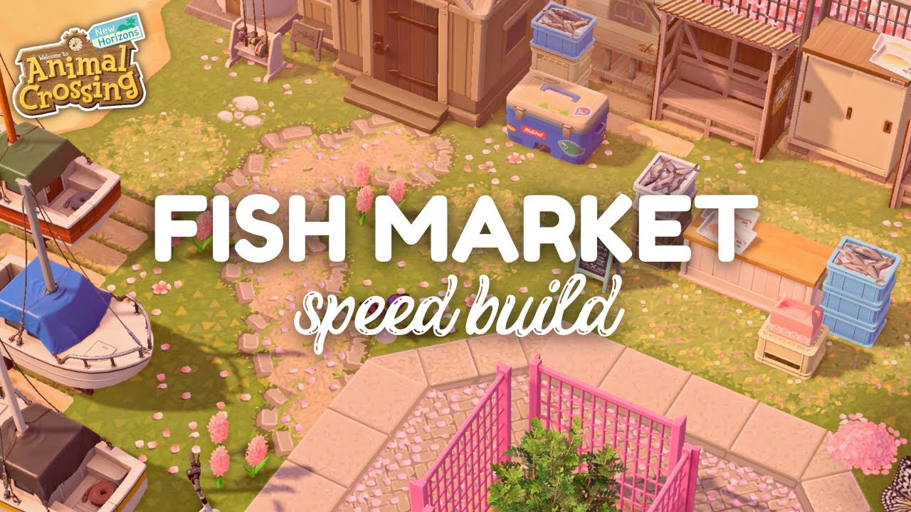 Cherry Blossom FISHING MARKET 🌸 Animal Crossing: New Horizons Speed ...
