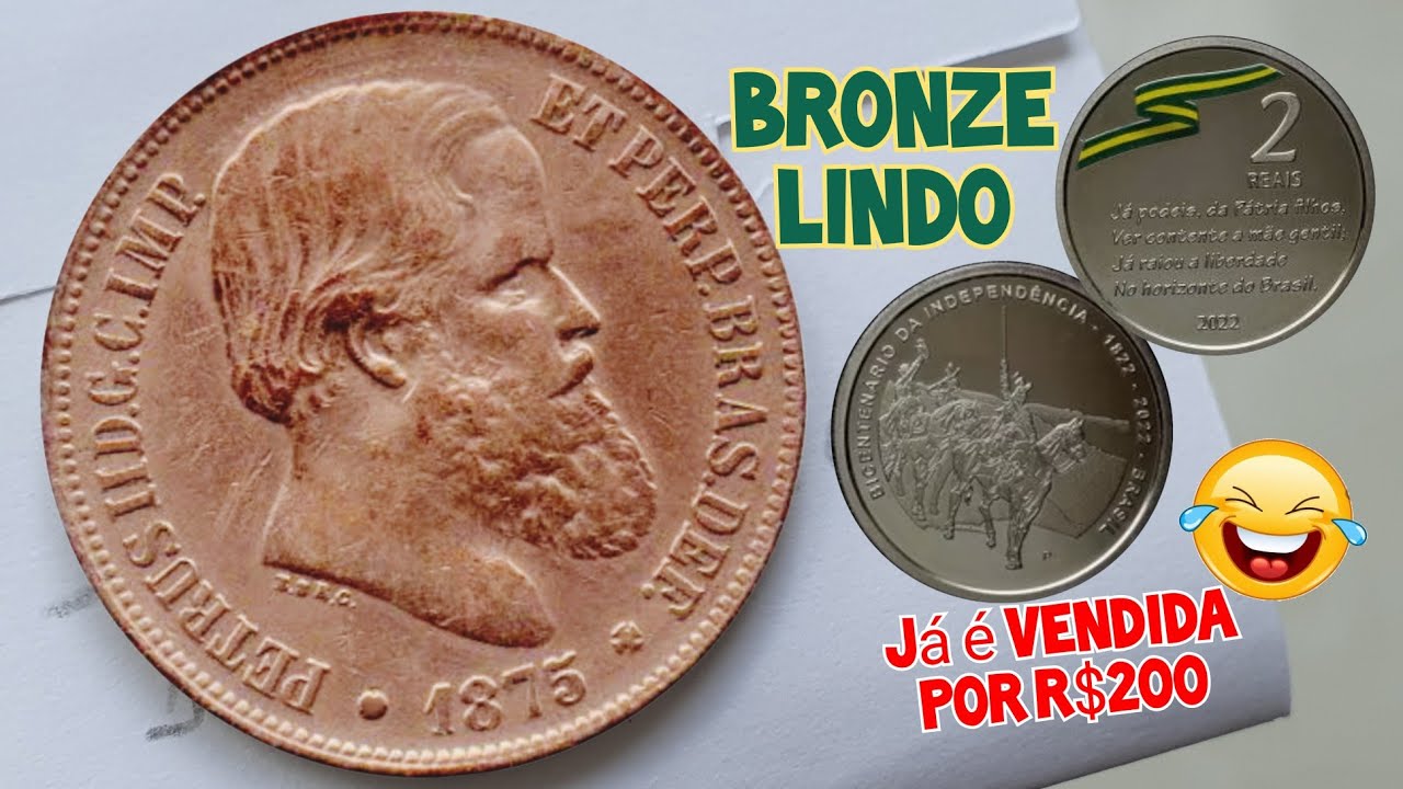 R$ 4000; Moeda 40 Reis império 1875 ,rara, valores atualizados compra e ...