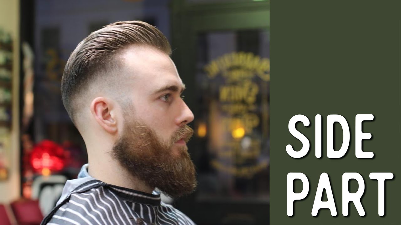 Side parting - Haircut tutorial - YouTube
