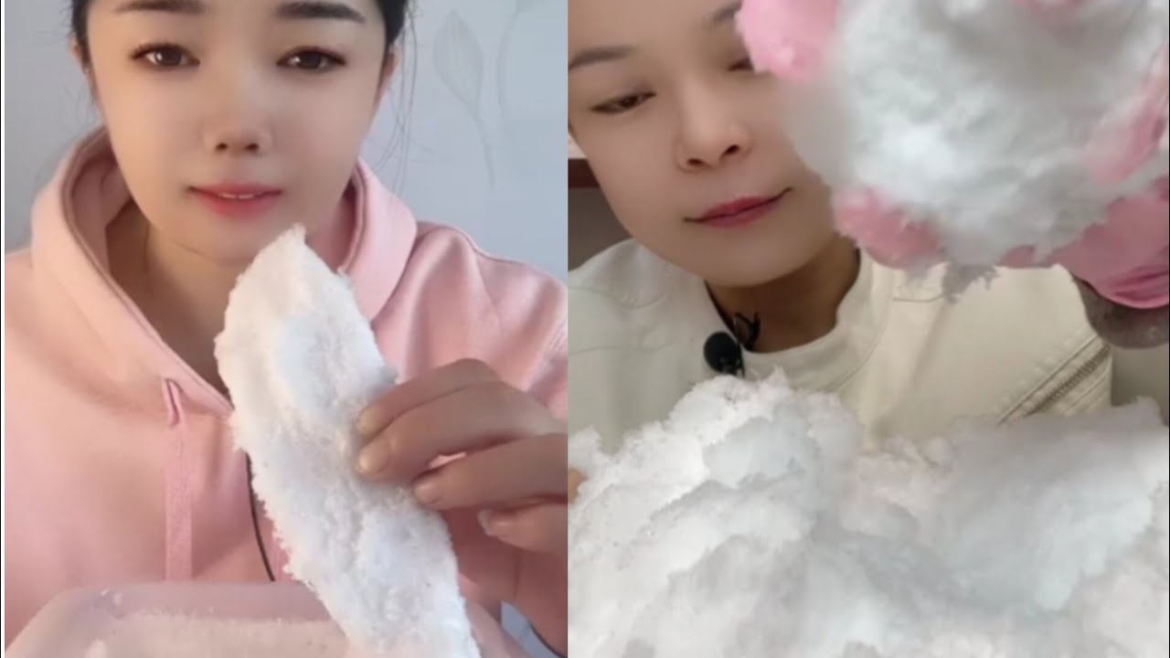 FRESH | SOFT | SQUEAKY WHITE ICE EATING ASMR - YouTube
