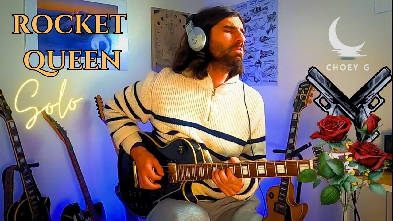 Guns N' Roses - Rocket Queen - Guitar Solo Cover - YouTube