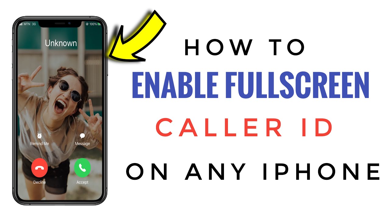 How To Enable Full Screen Caller ID on iPhone 2021 - YouTube