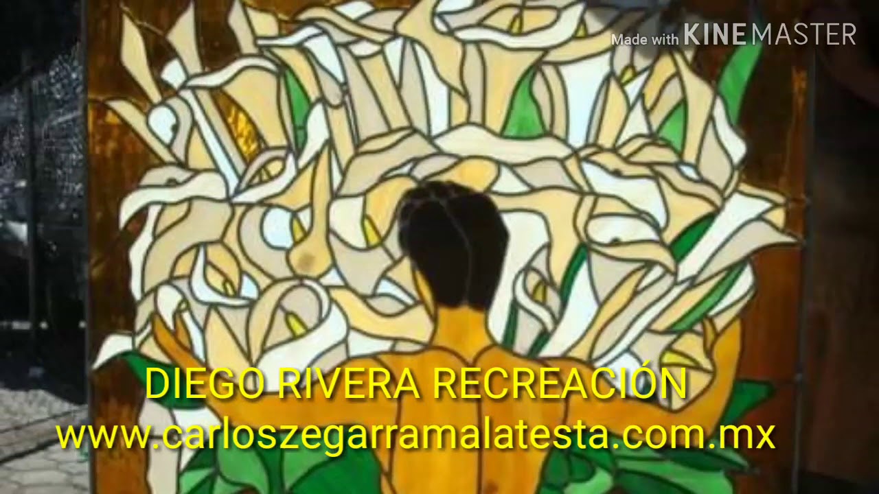 VITRAL EMPLOMADO. RECREACIÓN DE OBRA " DIEGO RIVERA". www ...