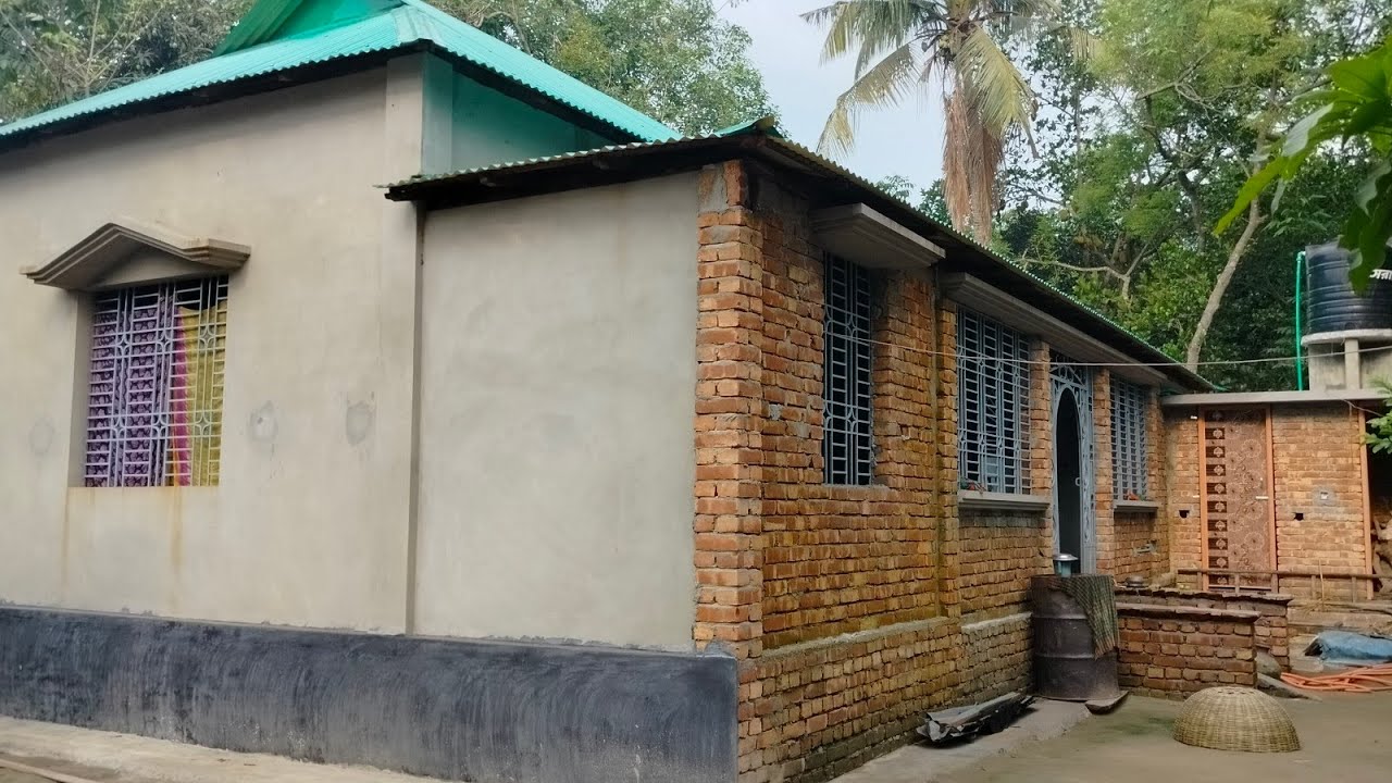 টিনশেড বাড়ির ডিজাইন ও খরচ ৪ রুম ১ কিচেন ২ বাথরুম || new model tin shad ...