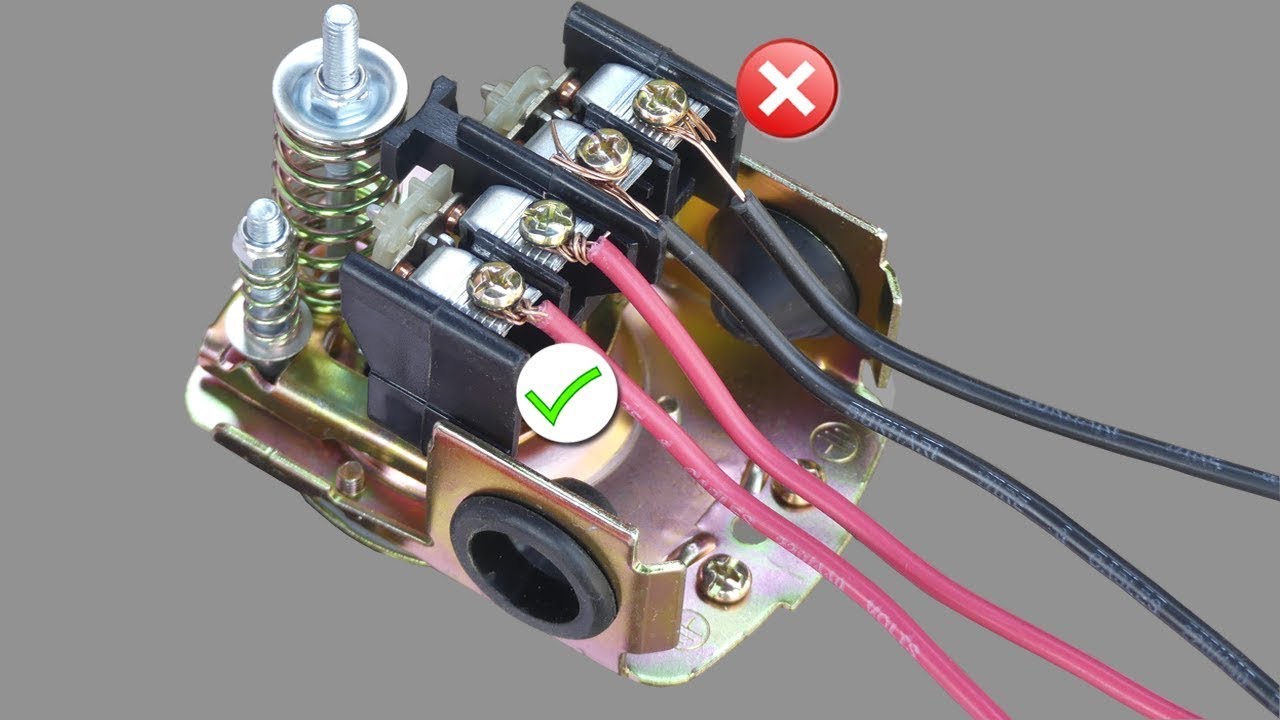 Best Idea To Connect Electric Wire With Automatic Pressure Switch - YouTube