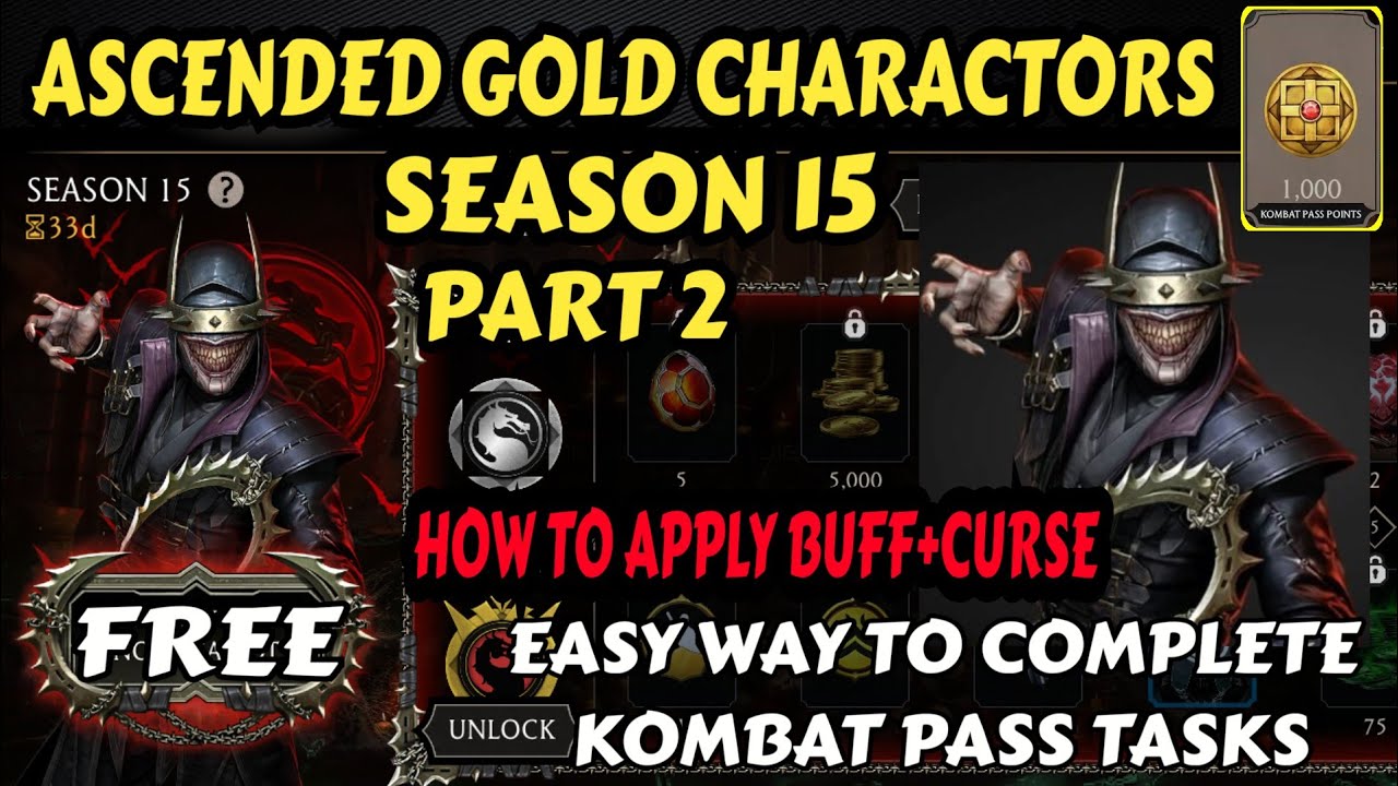How To Earn | Kombat Pass S15 Part 2 | New Task Complete Easy Way | Mk ...