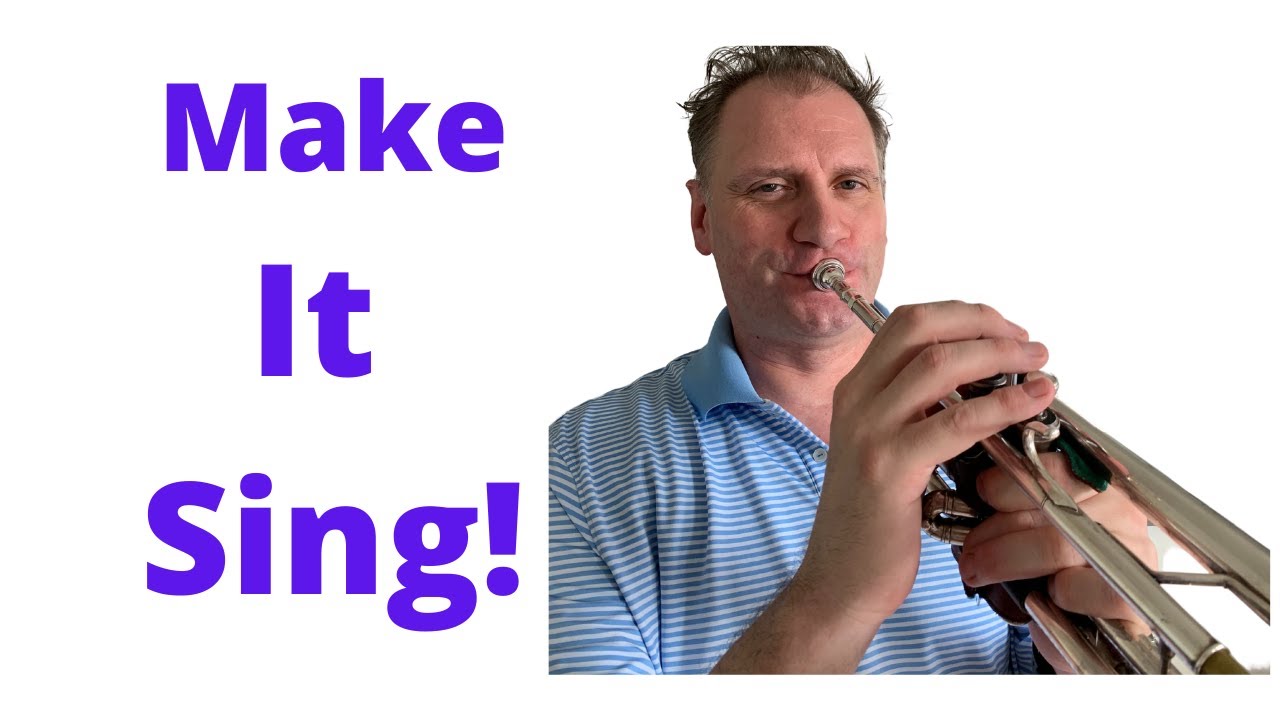 Pick up the trumpet and make it sing in and out of the upper register ...