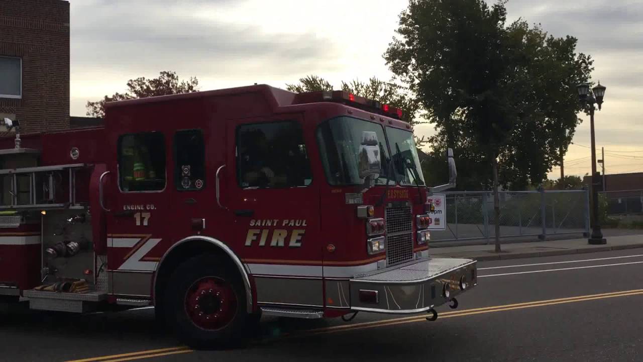 Saint Paul Fire - Engine Co. 17 Responding - 10/14/16 - YouTube