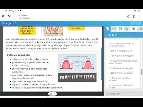 8-ci sinif biologiya. Ağız boşluğunda həzm.