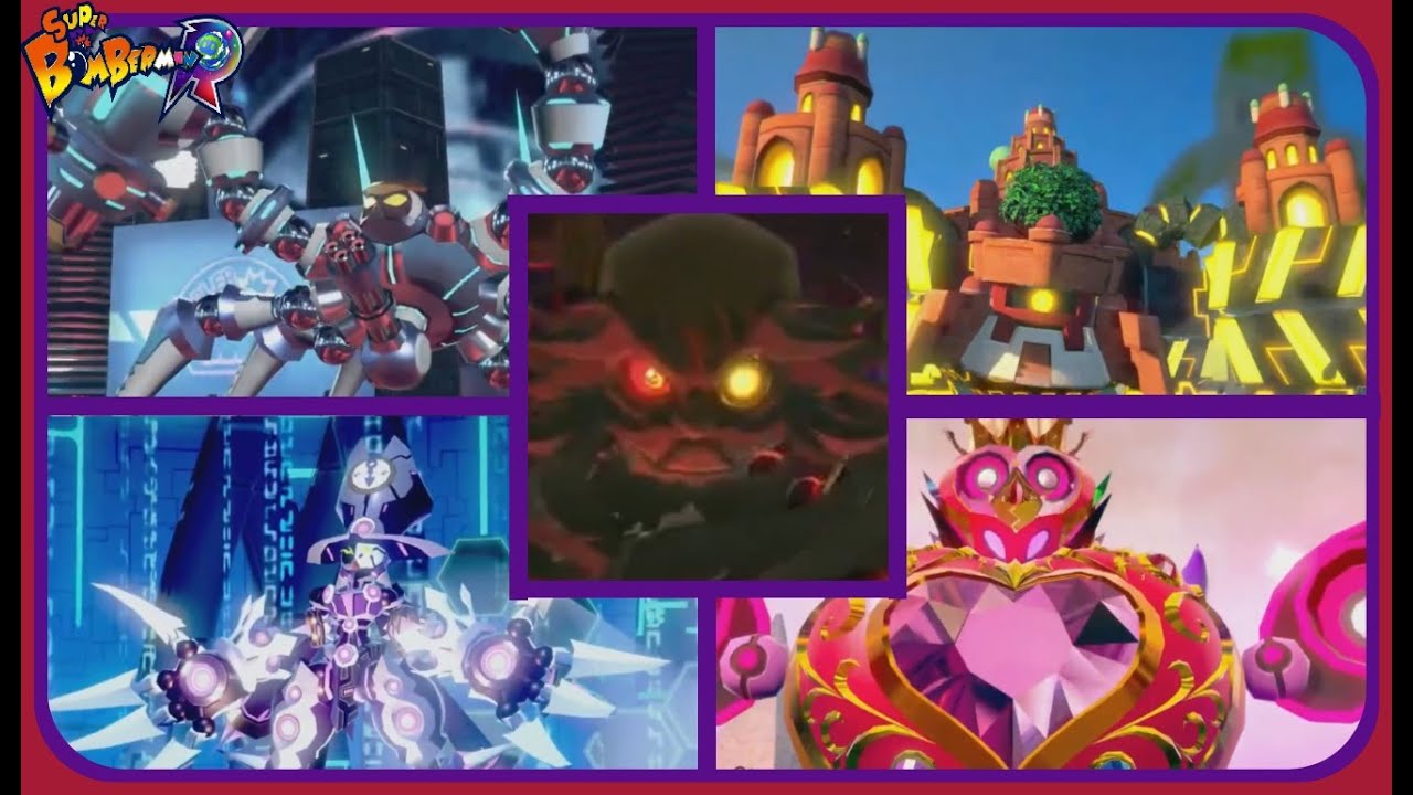Super Bomberman R - All Boss Encounters - YouTube