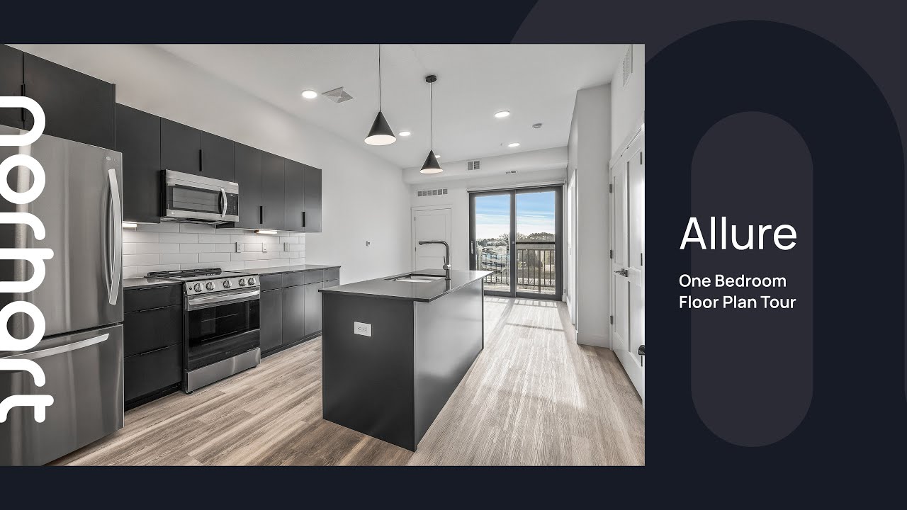 Allure | One Bedroom Floor Plan Tour | Norhart Oakdale - YouTube