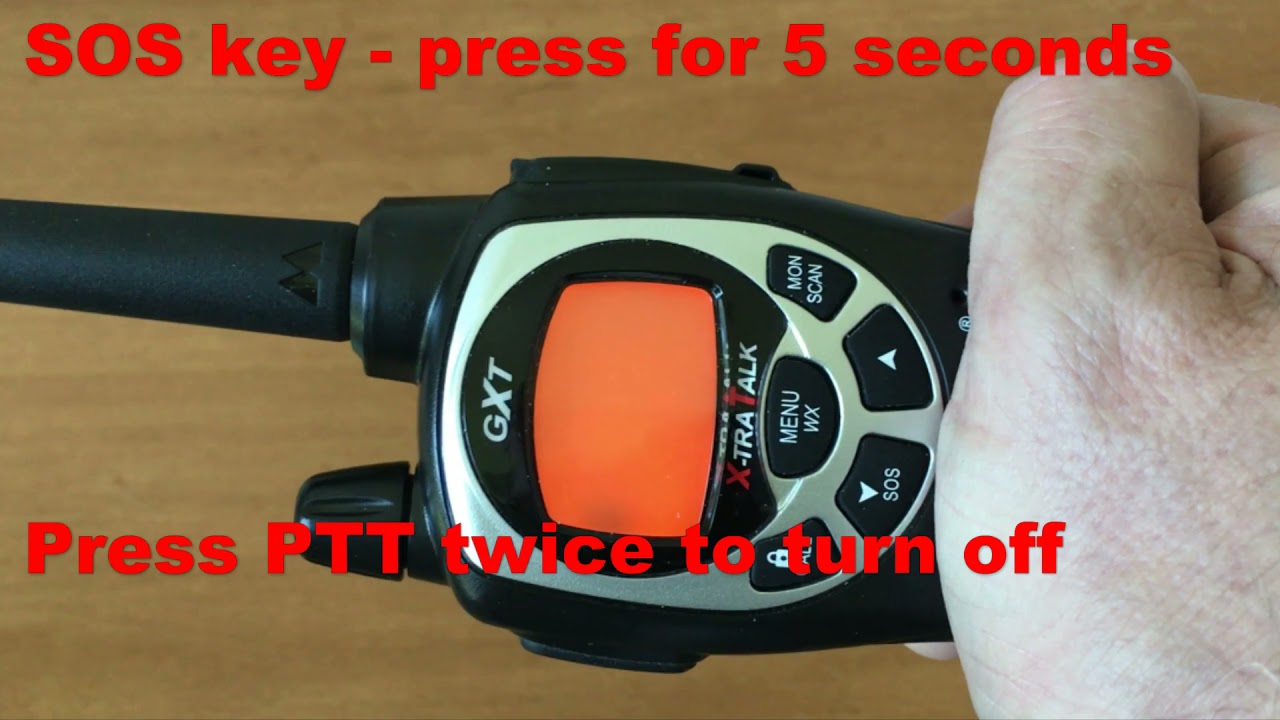 Midland GXT1000 series radio - video manual - YouTube