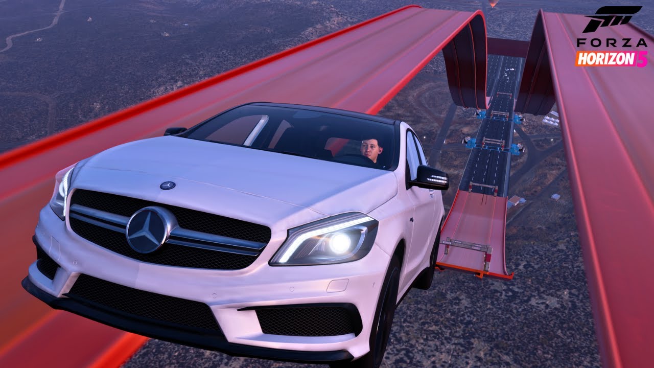 Mercedes-Benz A 45 AMG Hot Wheel Booster Ramp Evening Race in Forza ...