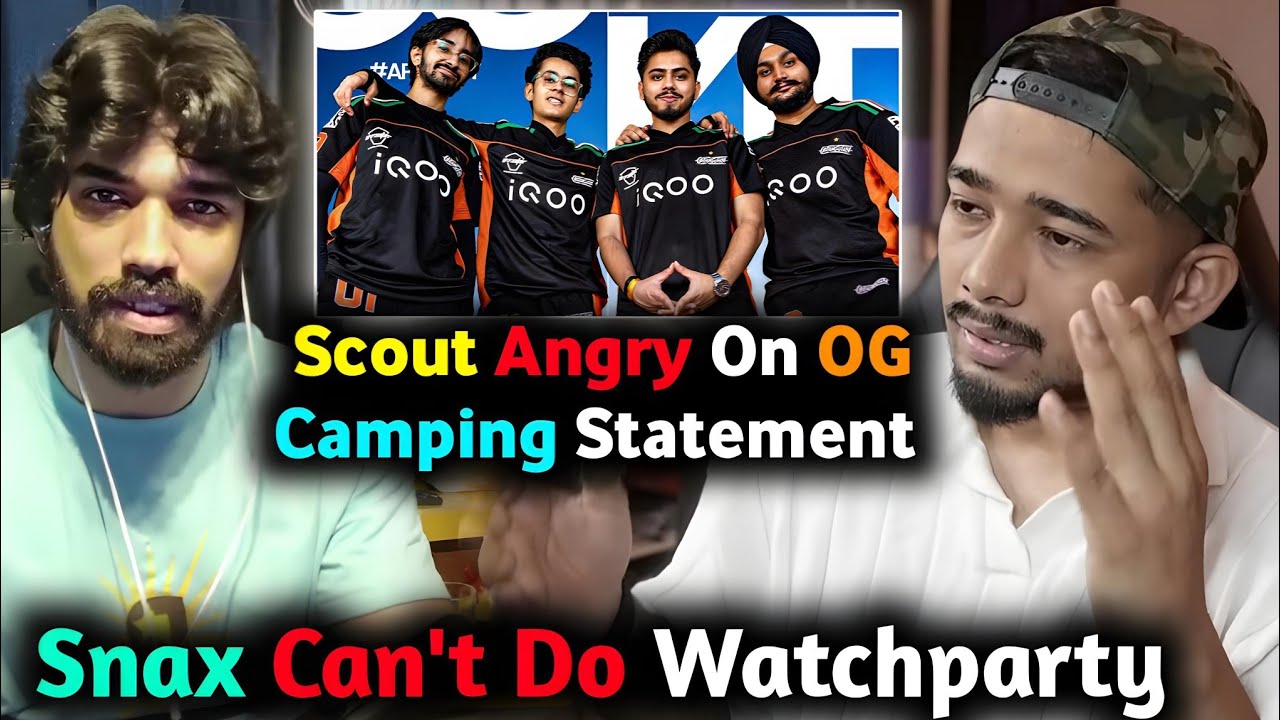 Scout Angry on OG Camping Hate🥵 Scout On Snax Watching & Defend Snax😱 ...