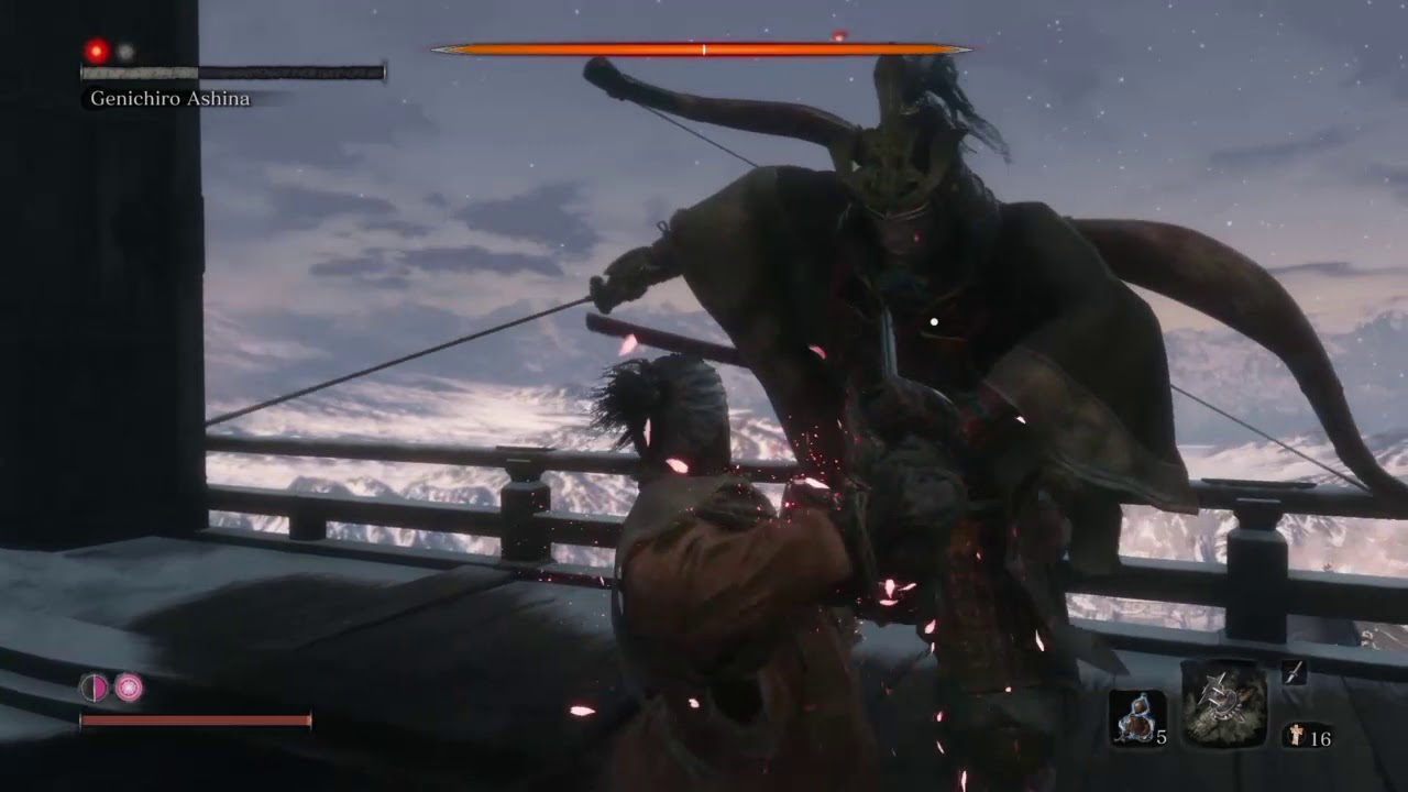 Genichiro sekiro first playtrough - YouTube