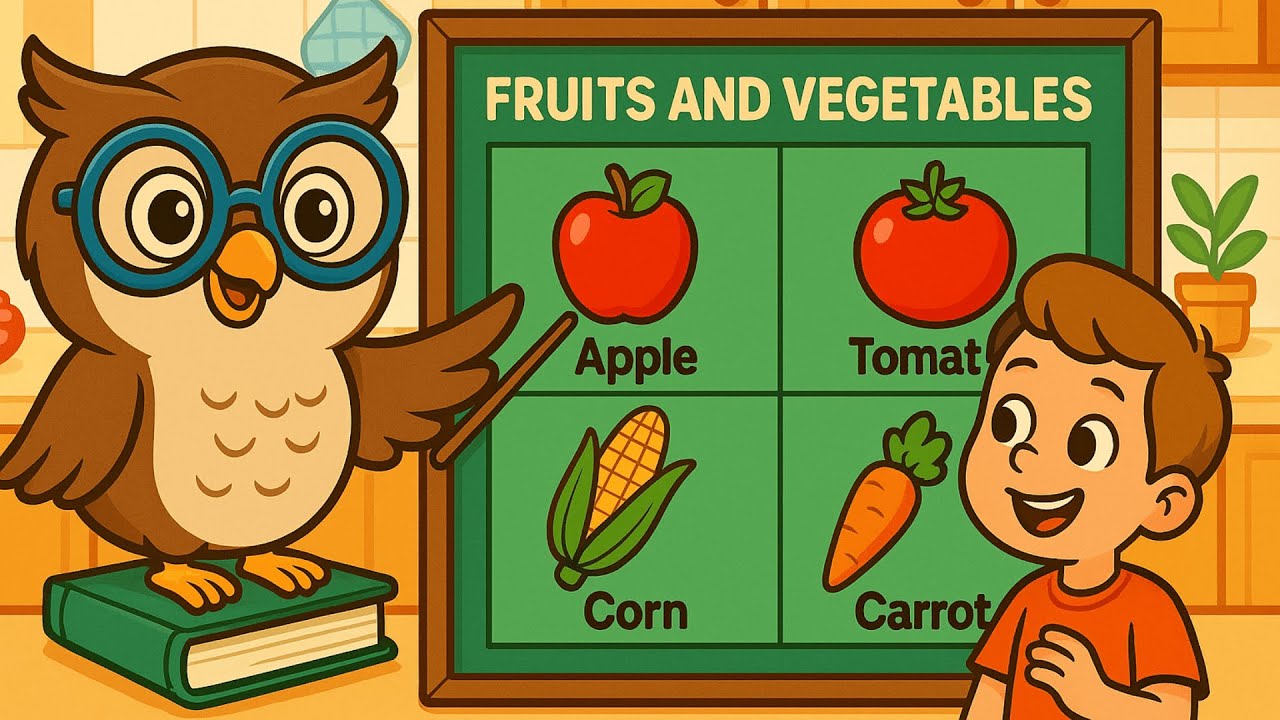 Fruits and Vegetables Names - Learn Fruits And Vegetables English ...