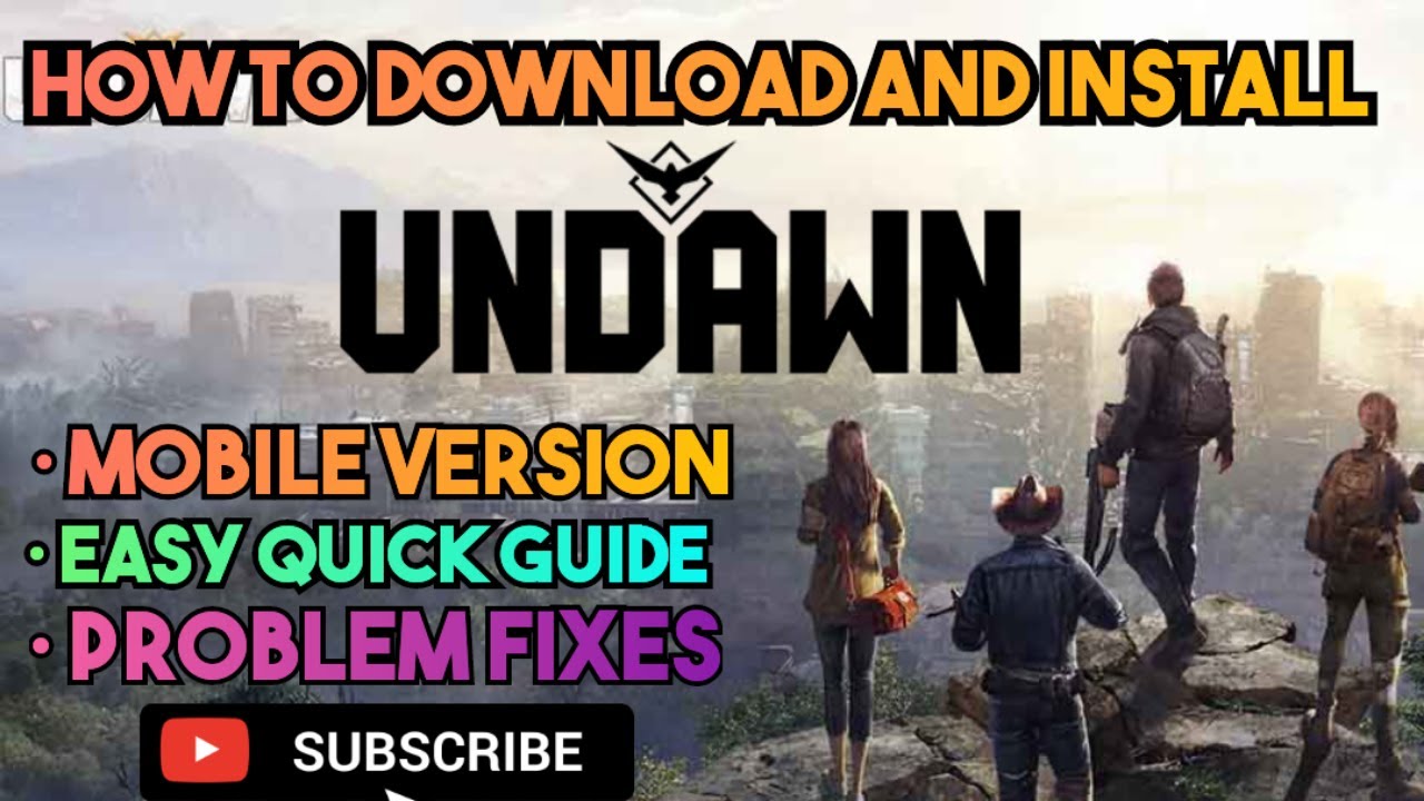 How to Install UNDAWN Mobile Version for Android Phones - YouTube