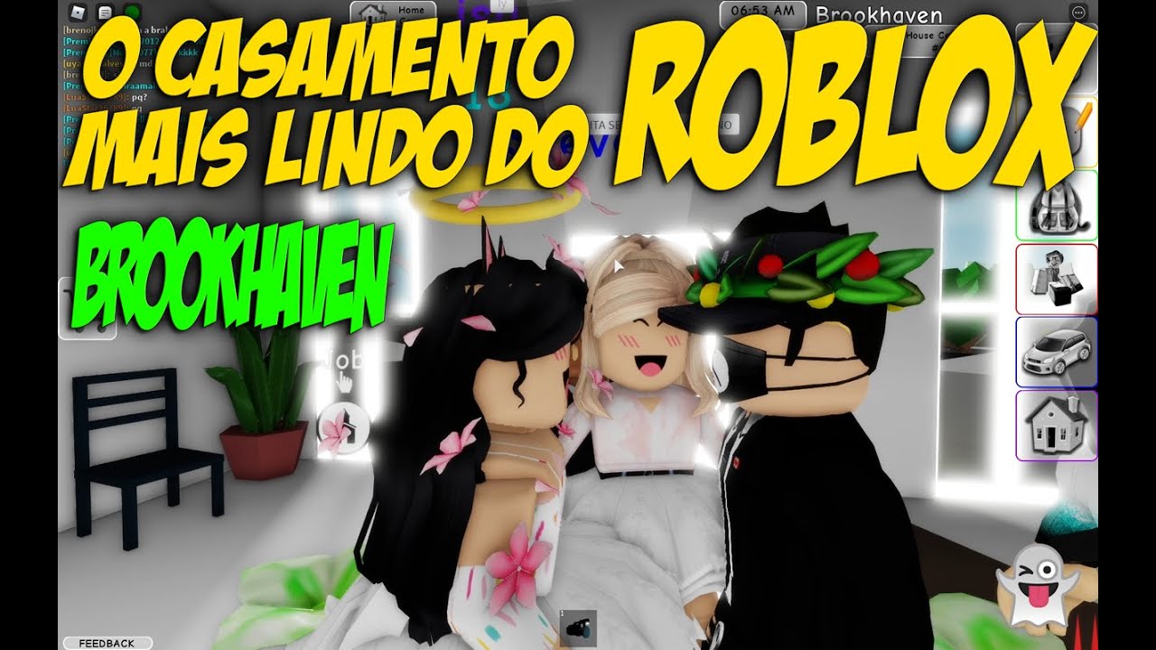O CASAMENTO mais lindo do BROOKHAVEN - ROBLOX - YouTube
