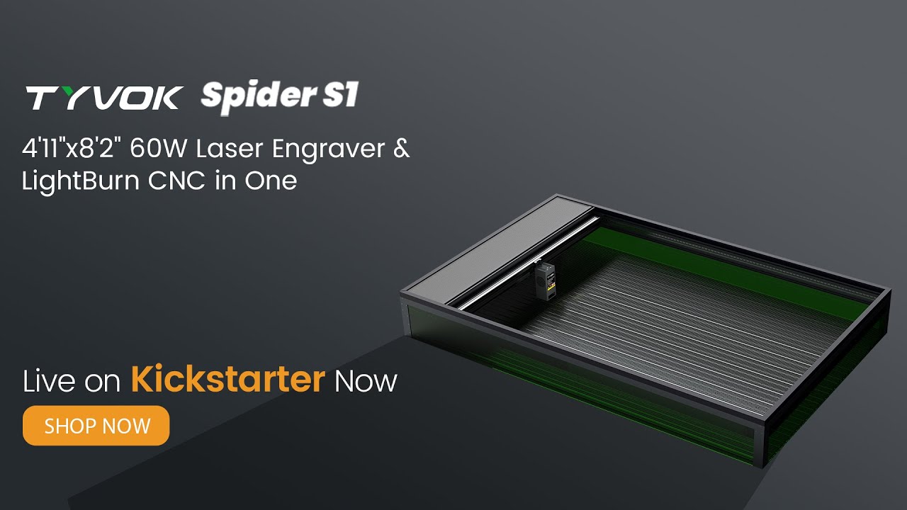 Tyvok Spider S1: Laser Engraver & Lightburn CNC in One （Official ...