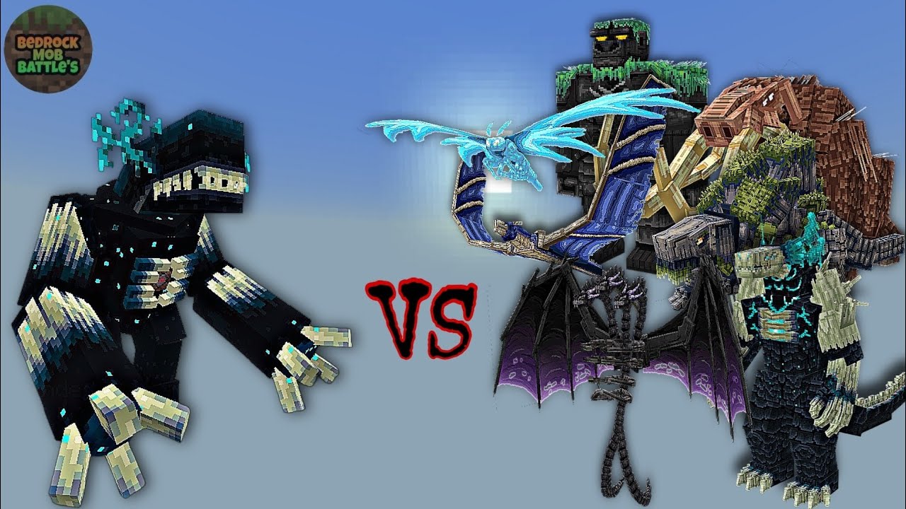 Remake Commanded Warden vs KaijuCraft Bosses | Minecraft Bedrock | Mob ...