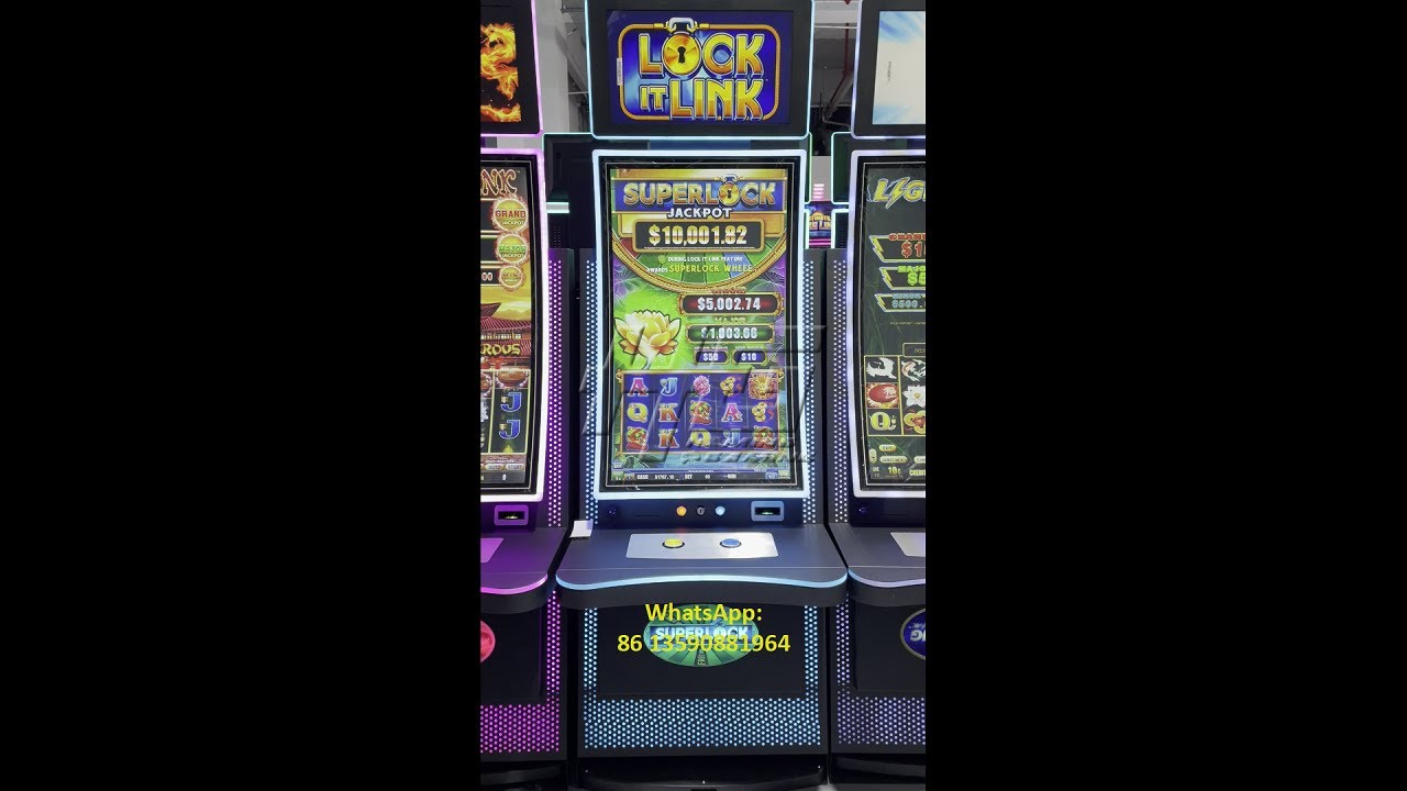 Super Lock,Lock it Link Vertical 43 Inch Touch Slot Game Machine Stand ...