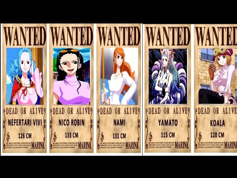 One Piece Anime Female Character Height Comparison - YouTube