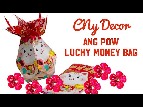 Easy Ang pow Lucky Money Bag Origami | DIY Chinese New Year Red Packet ...