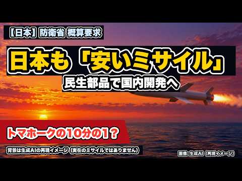 【日本】なぜ防衛省は「安い巡航ミサイル」を作るのか—民生部品で削れるもの、削れないもの