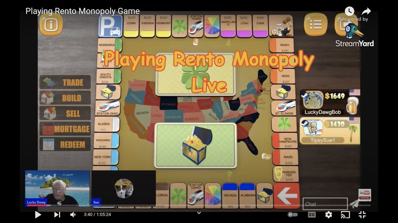 Playing Rento Monopoly Game - YouTube