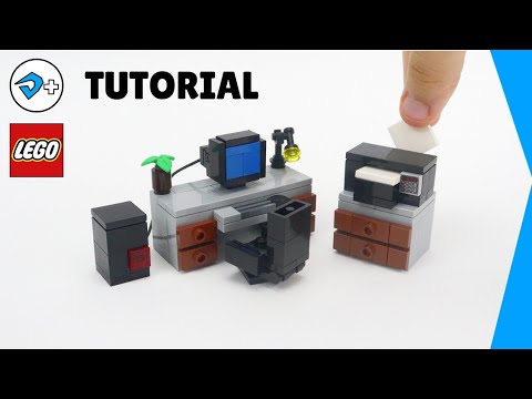 LEGO Office desk - Tutorial - YouTube