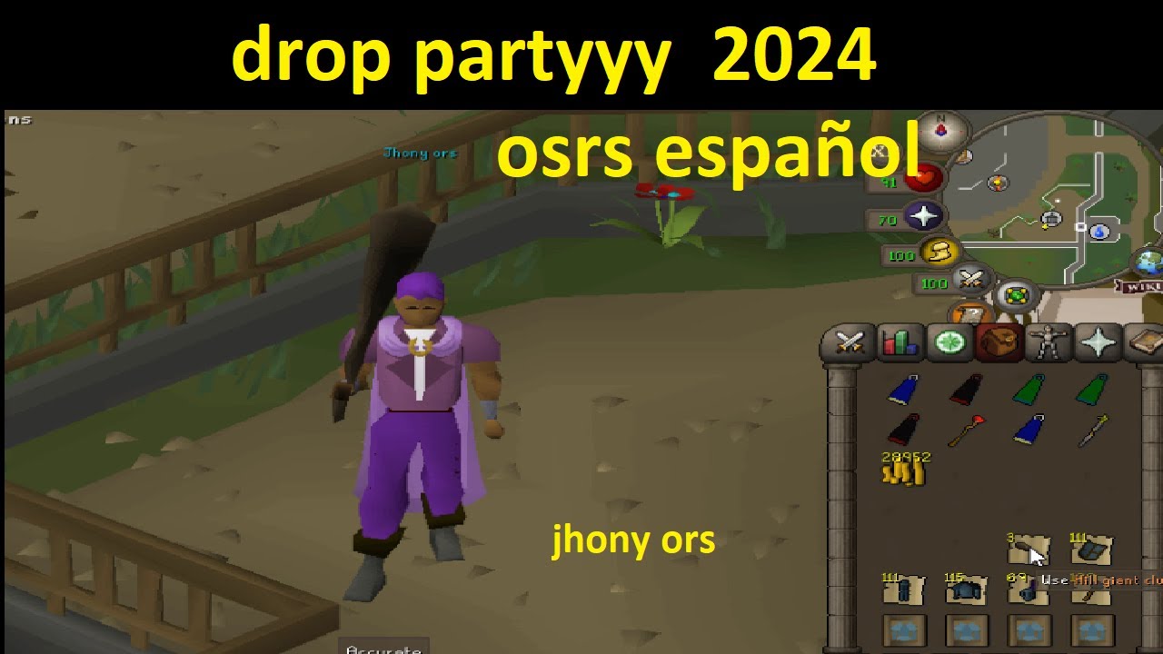 drop party de jhony ors OSRS español - YouTube