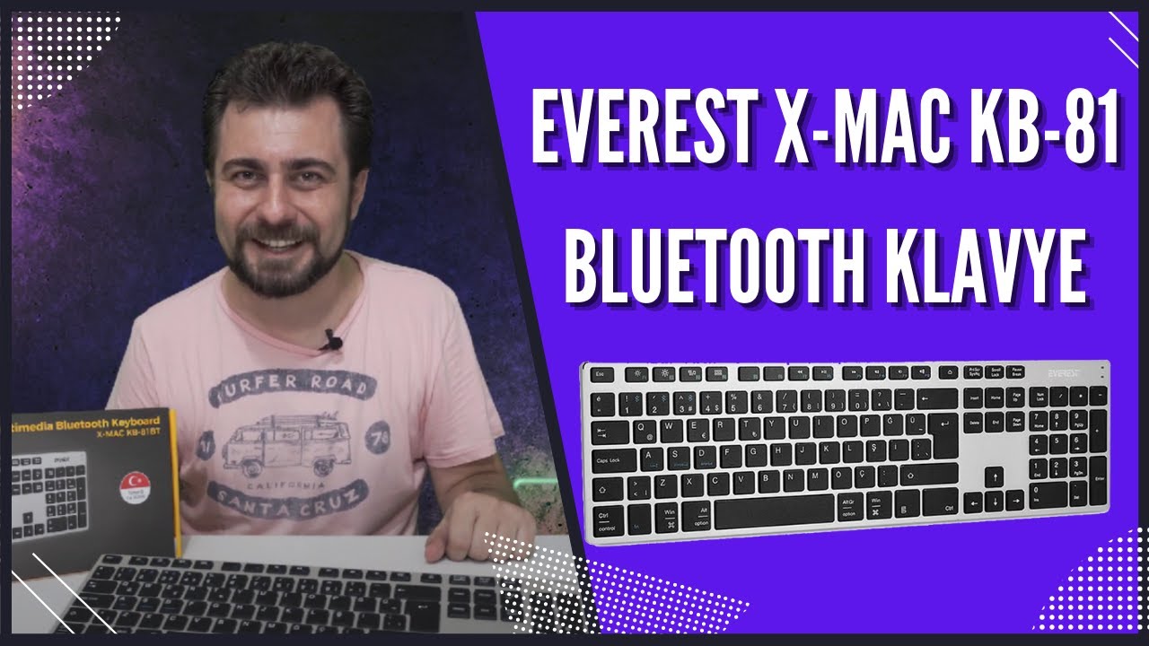 Everest X-Mac KB-81 Bluetooth Klavye İncelemesi - YouTube