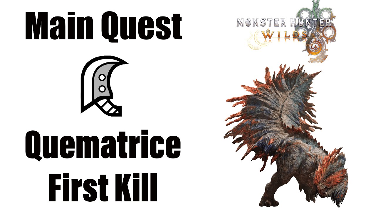 [MHW] 메인퀘스트 케마트리스 대검 첫킬 영상 / Main Quest Quematrice Greatsword first ...