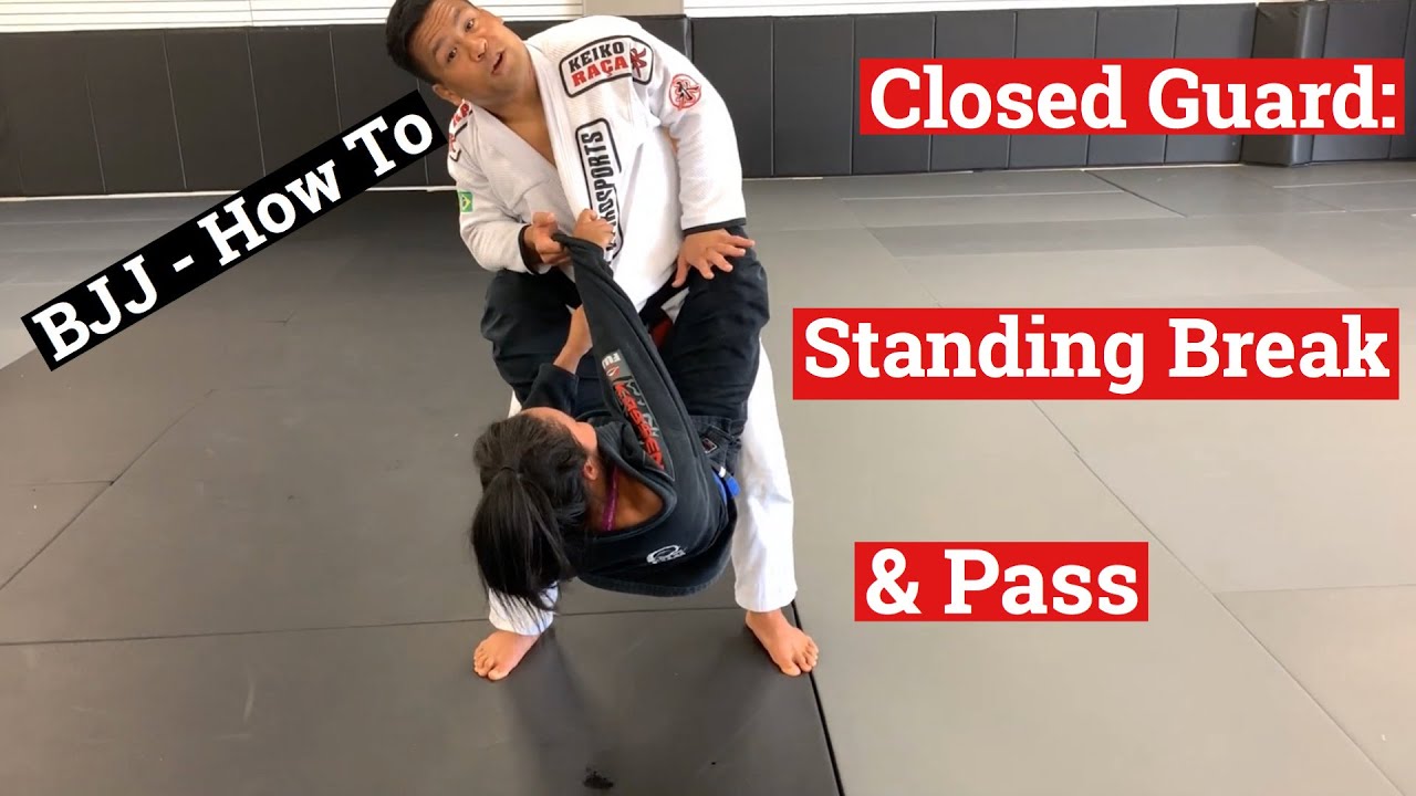 Closed Guard - Standing Break & Pass - YouTube
