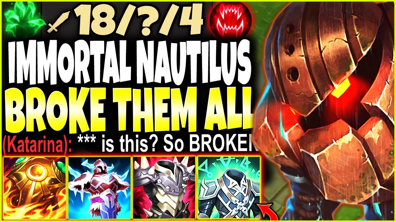 New Immortal Season 12 Nautilus Build BROKE THEM ALL 🔥 LoL Mid/Top ...