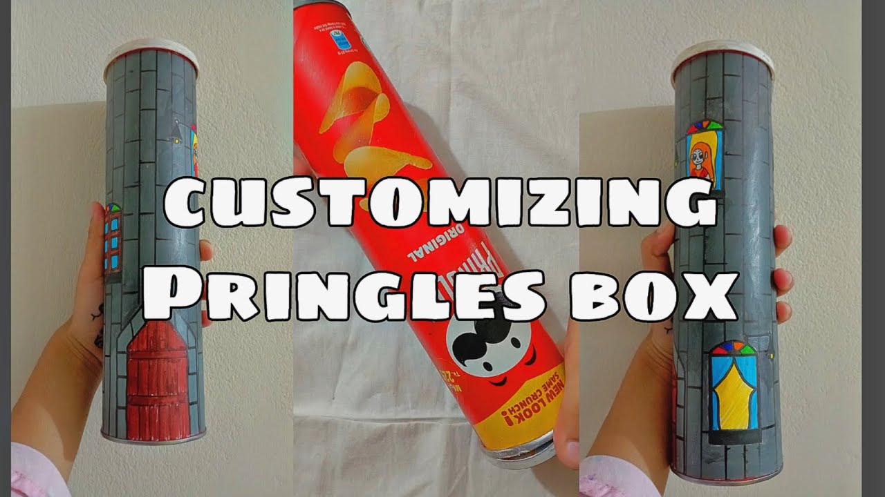 custom Pringle container to keep papers - YouTube