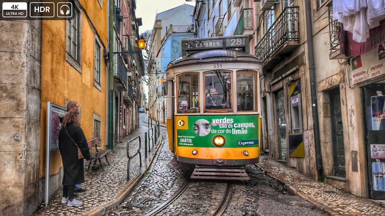 Lisbon Rain Walk 2026 — Thieves Market to Alfama Caught in Storm 4K HDR ...