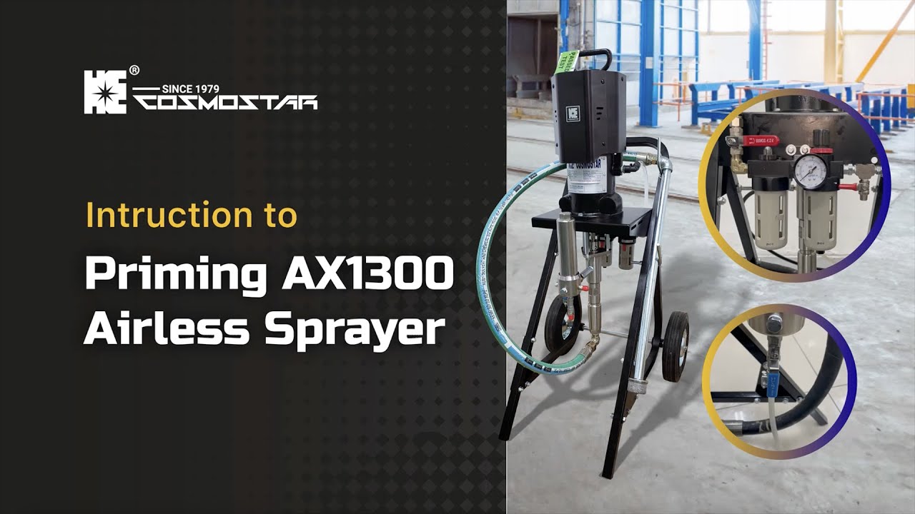 Introduction & Step by Step Guide to Cosmostar Priming AX1300 Airless ...