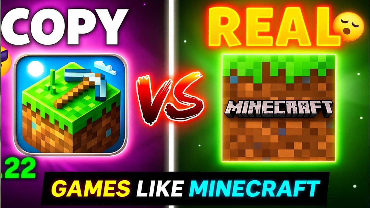 Top 3 Best Copy Games Like Minecraft 1.22 in Play store Mobile - YouTube
