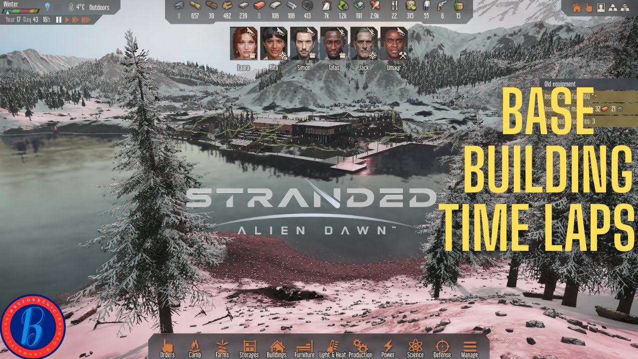 Stranded Alien Dawn base building time lapse | update | Playthrough ...