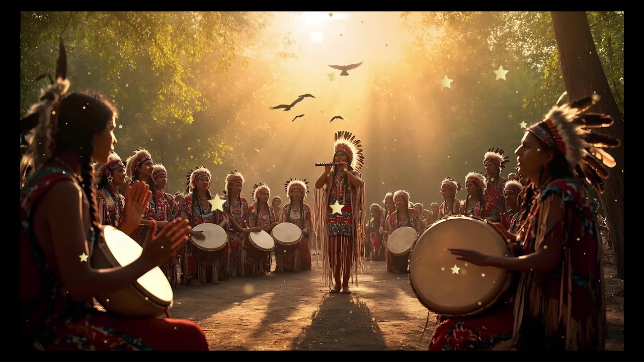 🔥 Energetic Native American Flute & Drums | Powerful Tribal Rhythms for ...