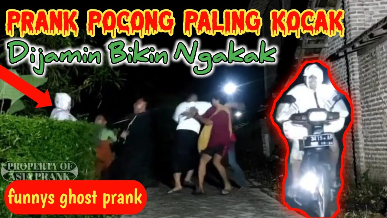 PRANK POCONG PALING KOCAK🤣BIKIN NGAKAK TERBIRIT BIRIT II FUNNYS GHOST ...