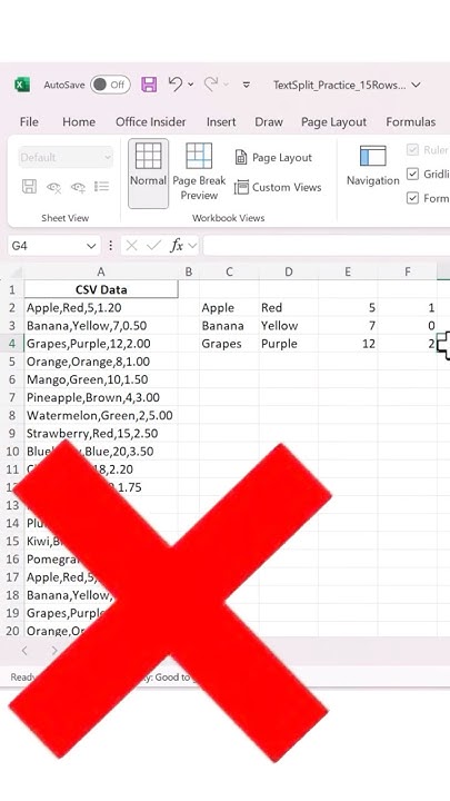 🚀 Stop Doing This! Split CSV Instantly in Excel with TEXTSPLIT! 🔥 #ExcelTips - YouTube